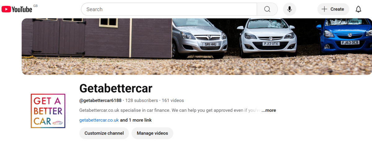 Get A Better Car YouTube Channel